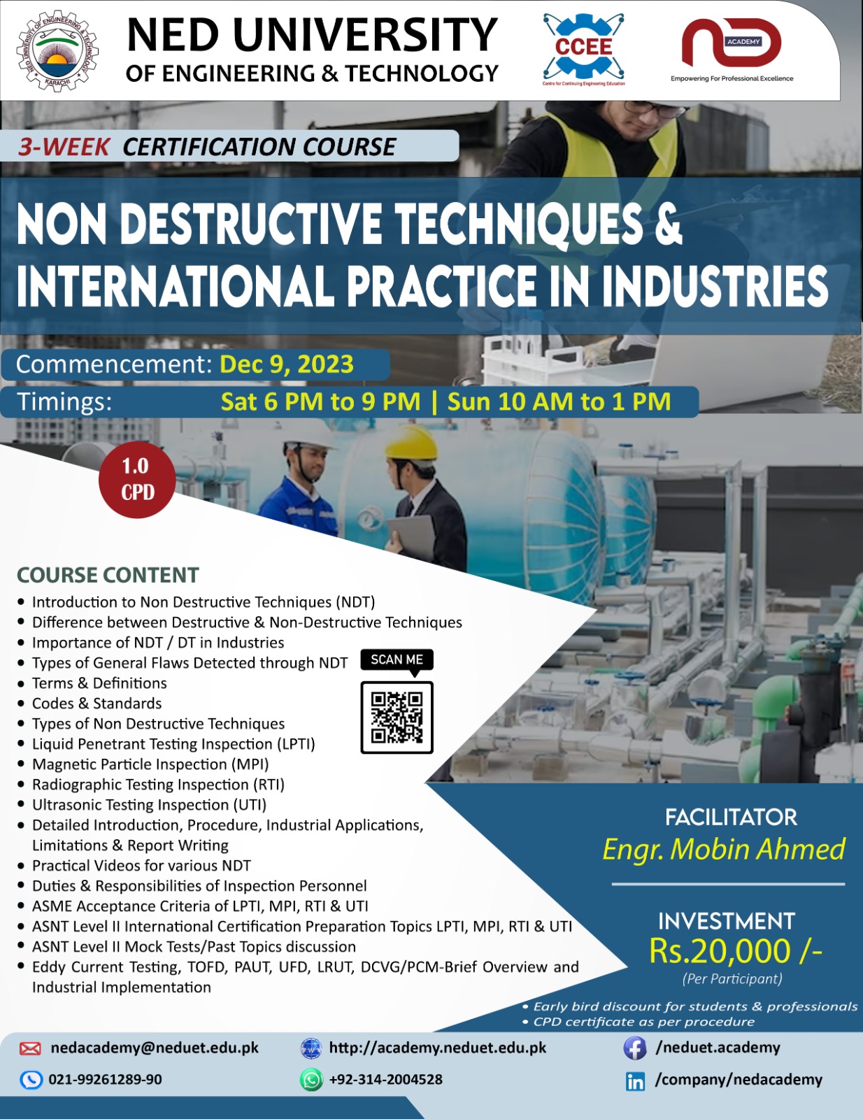Non Destructive Techniques and International Practice in Industries ... Non Destructive Techniques and International Practice in Industries ...
